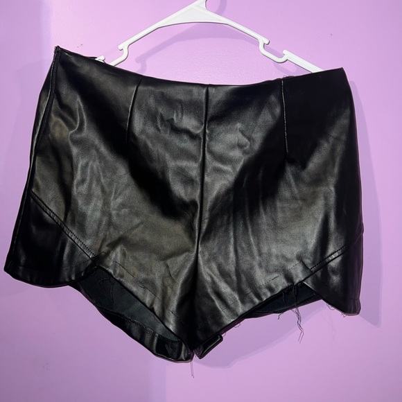Spirit | Shorts | Spirit Black Leather Shorts | Poshmark